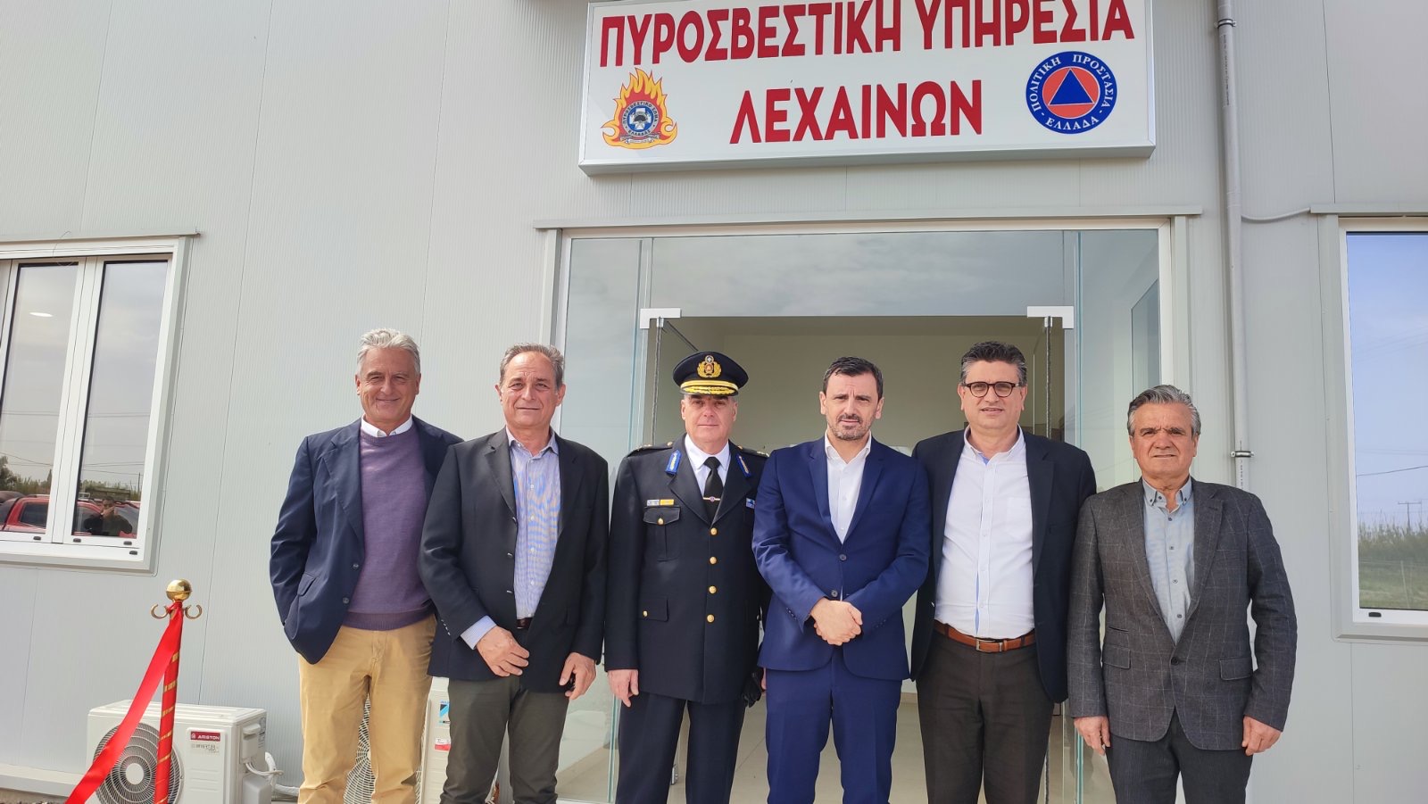 Ταπεινός και Κυριακόπουλος στο νέο κτίριο της Πυροσβεστικής Υπηρεσίας ...
